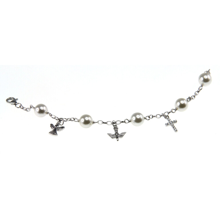 First Holy Communion Pearl and Charms Bracelet – Callaghan Jewellers